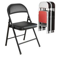 China Outdoor Garden Wedding Party Banquet Events Stackable Pu Leather Metal Dining Chair for sale