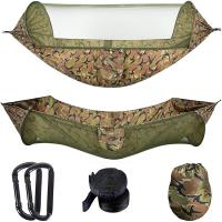 China Lightweight Portable Camping Parachute Hammock with Mosquito Net and Polyester Fiber for sale