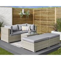 China 5 Piece Wicker Rattan Modular Outdoor Sofa Modern Design Style L70xW40xH39cm Table Size for sale