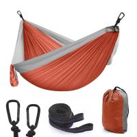 China Outdoor Home Garden Portable Lightweight Folding Nylon Camping Hammocks with Accessories for sale