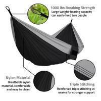 China Outdoor Home Garden Portable Lightweight Folding Nylon Camping Hammocks with Accessories for sale