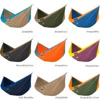 China Outdoor Home Garden Portable Lightweight Folding Nylon Camping Hammocks with Accessories for sale