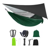 China Outdoor Garden Parachute Portable Lightweight Folding Nylon Camping Hammocks with Mosquito Net for sale
