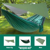 China Outdoor Garden Parachute Portable Lightweight Folding Nylon Camping Hammocks with Mosquito Net for sale