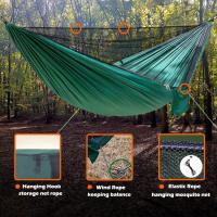 China Outdoor Garden Parachute Portable Lightweight Folding Nylon Camping Hammocks with Mosquito Net for sale