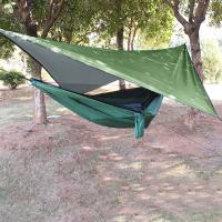 China Outdoor Garden Parachute Portable Lightweight Folding Nylon Camping Hammocks with Mosquito Net for sale