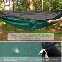 China Outdoor Garden Lightweight Nylon Green Camping Parachute Hammock with Mosquito Net for sale
