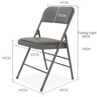 China Hotel Garden Outdoor Stackable Folding Fabric Matt Dining Chair for Outdoor Functions for sale