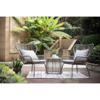 China Modern Design AJUNION 2 Seating Wicker Rattan Chair for Bistro Set Poolside Furniture for sale