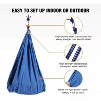 China Mail Packing Kids Children Double Therapy Sensory Aerial Yoga Hammock Swing Custom Logo for sale