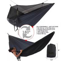 China Lightweight Living Room Camping Hammock with Mosquito Net and Portable Folding Design for sale