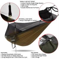 China Lightweight Living Room Camping Hammock with Mosquito Net and Portable Folding Design for sale