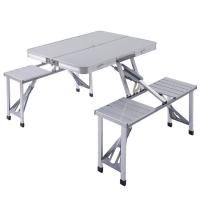 China General Portable Space-saving One-piece Camping Table and Chair Set for Outdoor Travel for sale