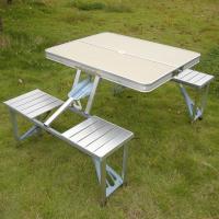 China General Portable Space-saving One-piece Camping Table and Chair Set for Outdoor Travel for sale