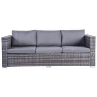 China Outdoor Garden Furniture Wicker Rattan Sofa Set with Coffee Table in PE Rattan for sale