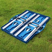 China Outdoor Travel Foldable Portable Plastic Metal Table and Chair Set with Custom Logo for sale