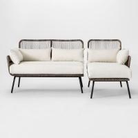 China Leisure Outdoor Garden Set with Handmade Wicker Woven Furniture and Sectional Sofa for sale