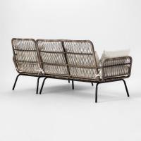 China Leisure Outdoor Garden Set with Handmade Wicker Woven Furniture and Sectional Sofa for sale