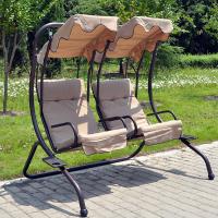 China Metal Double 2 Seater Loveseat Hanging Swing Chair with Canopy Enjoy the Outdoors in Comfort for sale