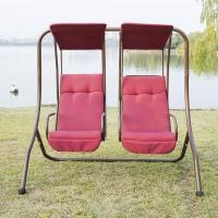 China Metal Double 2 Seater Loveseat Hanging Swing Chair with Canopy Enjoy the Outdoors in Comfort for sale