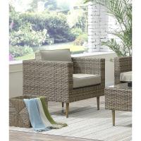 China 27.5'' H X 30'' W X 29'' D Chair Size Rattan Garden Furniture Set for Outdoor Living for sale