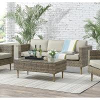 China 27.5'' H X 30'' W X 29'' D Chair Size Rattan Garden Furniture Set for Outdoor Living for sale