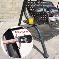 China Outdoor Garden Patio Metal Frame Pe Rattan Double 3 Seat Hammock Swing with Canopy for sale
