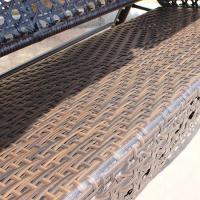 China Outdoor Garden Patio Metal Frame Pe Rattan Double 3 Seat Hammock Swing with Canopy for sale