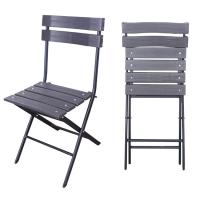 China None Logo Outdoor Garden Patio Party Banquet Events Folding Portable Wood Grain Plastic Dining Chair for sale