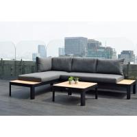 China Aluminum Modular Garden Furniture L172xW72xH43cm AJUNION Outdoor Chaise Sectional Set for sale