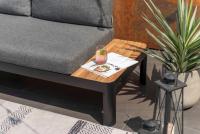 China Aluminum Modular Garden Furniture L172xW72xH43cm AJUNION Outdoor Chaise Sectional Set for sale