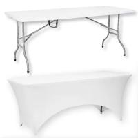 China Outdoor Plastic Metal Folding Coffee Picnic Dining Table for Garden Party Event Banquet for sale