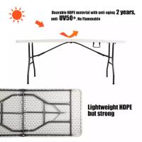 China Outdoor Plastic Metal Folding Coffee Picnic Dining Table for Garden Party Event Banquet for sale