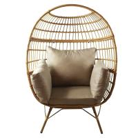 China Outdoor Furniture Nordic Patio Single Seat Waterproof Wicker Egg Chair with PE Rattan for sale