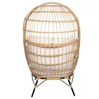 China Outdoor Furniture Nordic Patio Single Seat Waterproof Wicker Egg Chair with PE Rattan for sale