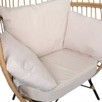China Outdoor Furniture Nordic Patio Single Seat Waterproof Wicker Egg Chair with PE Rattan for sale