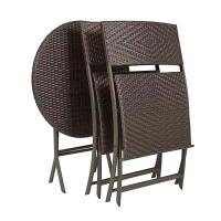 China Outdoor Banquet Events Folding PE Rattan Wicker Dining Coffee Chair with Custom Logo for sale