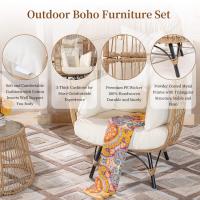 China Outdoor Iron Frame Wicker Rattan Round Bird Nest Swing Egg Chair for Courtyard Garden for sale