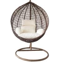 China Outdoor Balcony Garden Living Room Hanging Swing Egg Chair with PE Wicker Rattan Design for sale