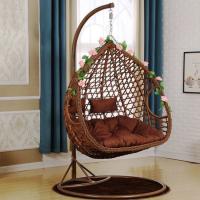 China Outdoor Balcony Courtyard Garden Patio Pe Rattan Wicker Egg Swing Chair with Stand for sale