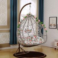 China Outdoor Balcony Courtyard Garden Patio Pe Rattan Wicker Egg Swing Chair with Stand for sale