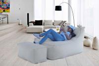China Indoor Outdoor Waterproof Bean Bag Sofa with 3-5mm Bean Filling and 30x75x30cm Pedal Size for sale
