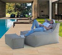 China Indoor Outdoor Waterproof Bean Bag Sofa with 3-5mm Bean Filling and 30x75x30cm Pedal Size for sale