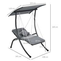 China Custom Logo Single Hanging Swing Chair for Outdoor Leisure in Beach Patio and Backyard for sale