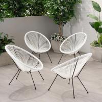 China Metal Frame Plastic Rattan Wicker Acapulco Chair for Outdoor Balcony Patio Lawn Leisure for sale