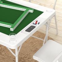 China Customizable Logo 4-Player Poker Card Mahjong Table for Outdoor and Indoor Activities for sale