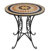 China Outdoor Patio Garden Bistro Iron Frame Nordic Antique 2 Seater Dining Table and Chair for sale