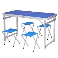 China Modern Design Folding Portable Table and Chair Set for Barbecue Beach Picnic Camping for sale