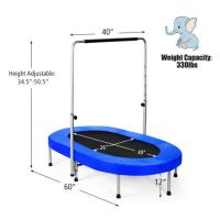 China Indoor Outdoor Foldable Collapsible Trampoline for Kids 4 FT or OEM Height Adjustable for sale
