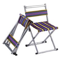 China Outdoor Fishing Camping Chair with Backrest Portable and Lightweight Metal Iron Stool for sale